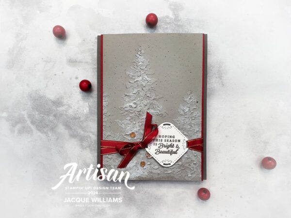 Elegant & Quick Christmas with the Painted Trees Embossing Folder ...