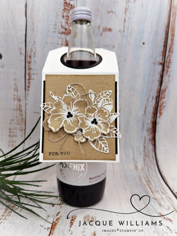 Happy Hibiscus Bottle Tag - Easy DIY Gift - Stamp Happy, Jacque ...