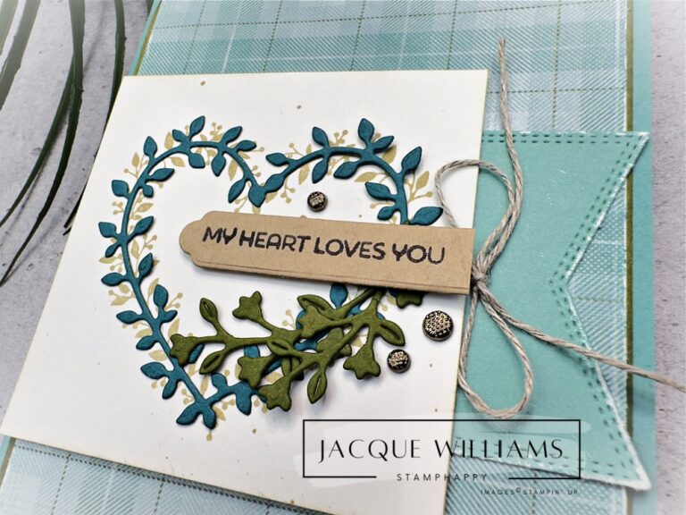 Heart Shaped Masculine Card Idea - Stamp Happy, Jacque Williams ...