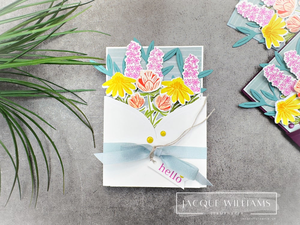 Faux Envelope Card with Flowers in Bloom! - Stamp Happy, Jacque ...