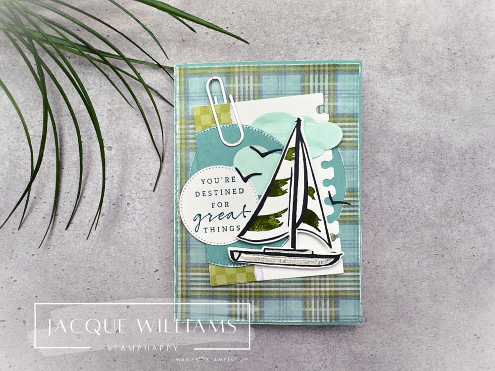 Sunrise Sailing Interlocking Accordion Fun Fold Card - Free Template ...